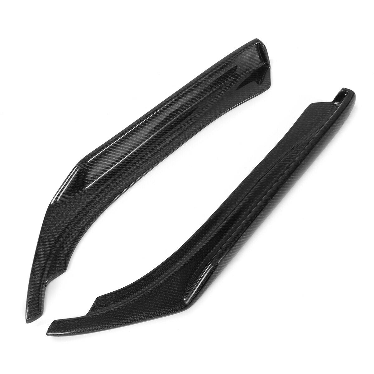 Q50 Front Lip Carbon Fiber Rear Bumper Splitters For 2014-2021 Infiniti ...